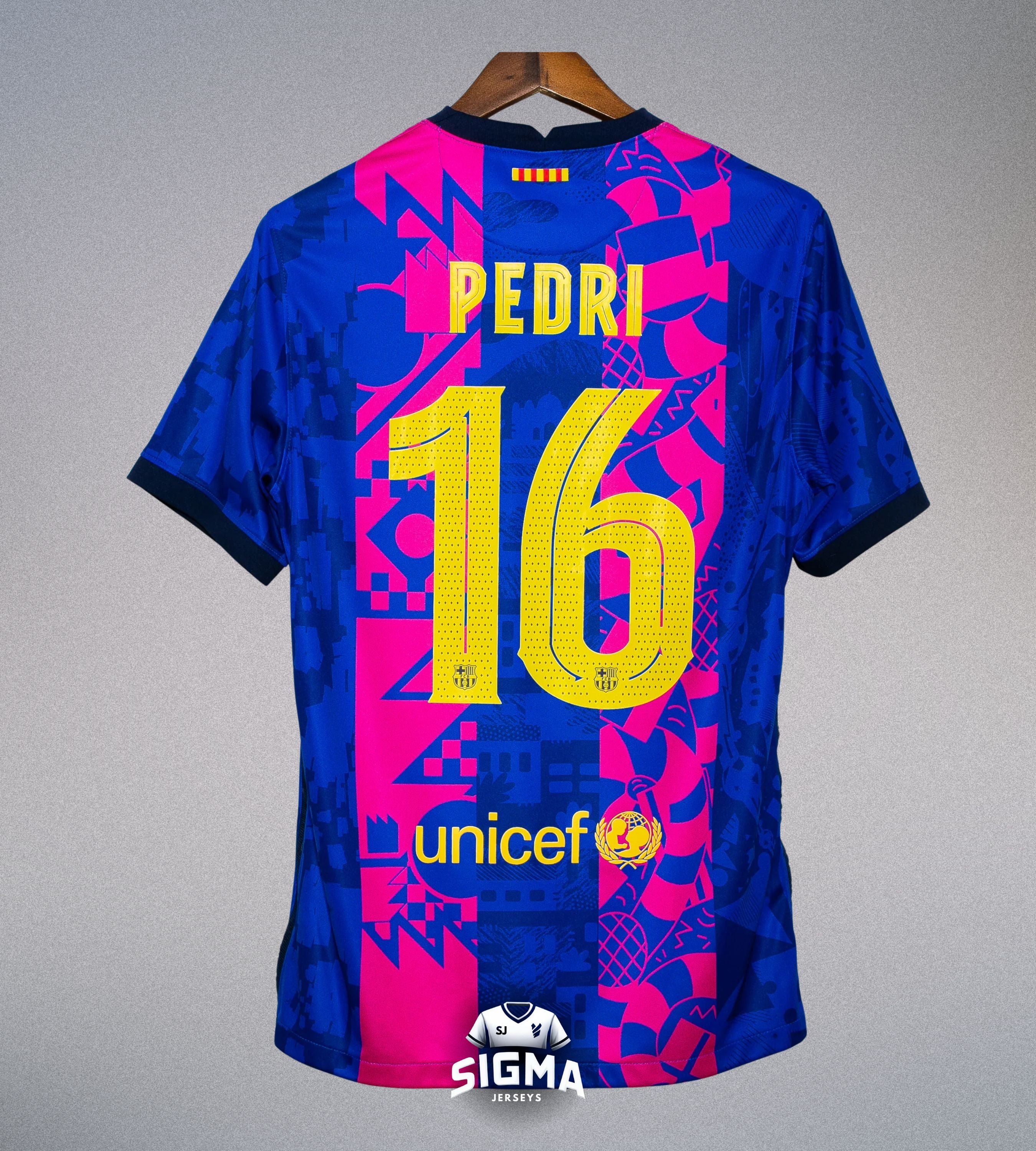 PEDRI #16, Barcelona Tercera 2021/22 – SIGMA JERSEYS